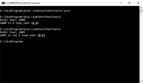 Java 16 Create A Class To Find Out Whether The Given Year Is Leap Year