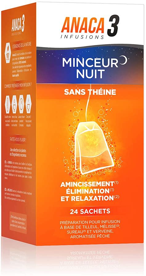 deal Anaca3 Infusion Minceur Nuit 100 Naturel Mélisse sureau
