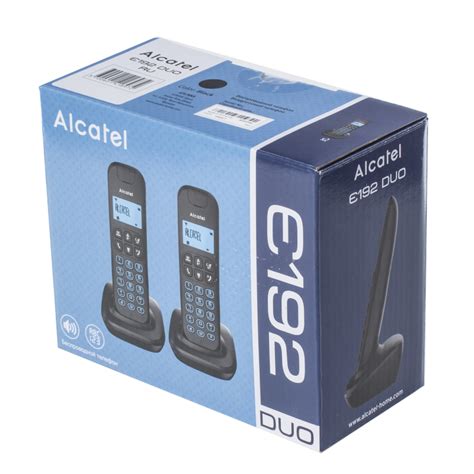 Радиотелефон ALCATEL E192 DUO Black — купить в интернет-магазине ОНЛАЙН ...
