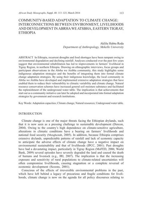 Pdf Community Based Adaptation To Climate …jambo Africa Kyoto U Ac Jp