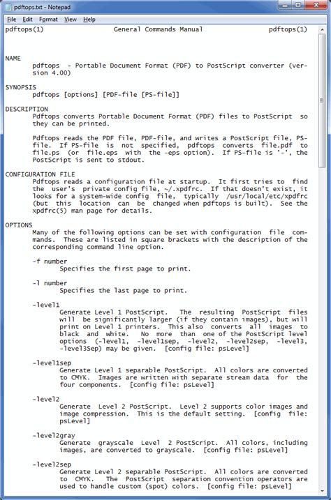 Video Xpdf PDFtoPS Command Line Utility To Convert A PDF File To PS PostScript Experts