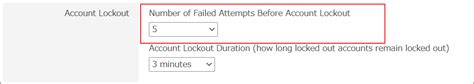 Changing The Account Lockout Settings Kintone Help