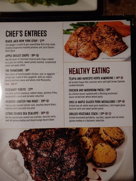 Menu At Alexs Place Steakhouse Batavia