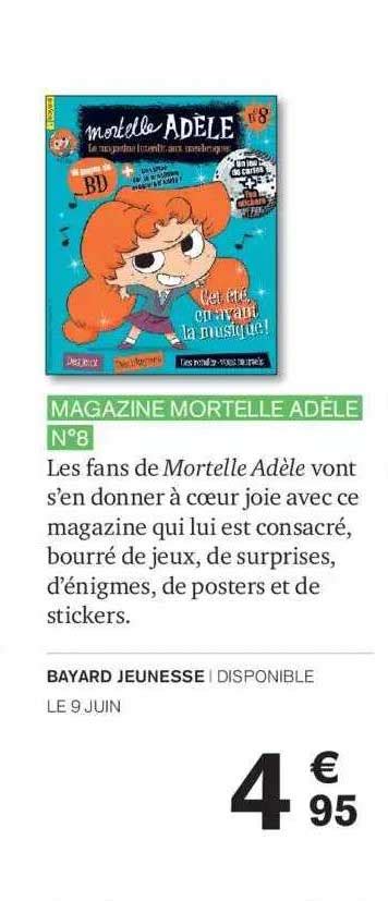 Promo Magazine Mortelle Adèle N°8 Chez Carrefour Icataloguefr