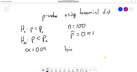 Solved D Determine The P Value Using The Binomial Probability