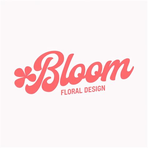 Bold Pink Typography Design On Coral Background Logo Playground