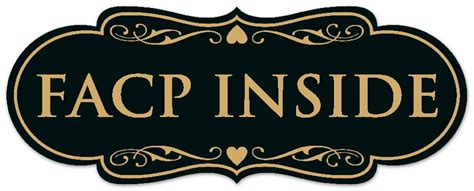 Signs Bylita Designer Facp Inside Sign Easy Installation Durable