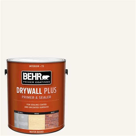 Behr 1 Gal White Acrylic Interior Drywall Plus Primer And Sealer 07301