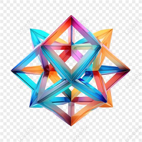 다각형 기하학 3d 일러스트금속잉크검은색 Png 일러스트 무료 다운로드 Lovepik