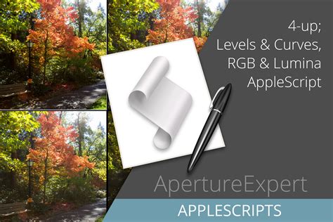 applescript 4 up auto levels and curves rgb and luminance