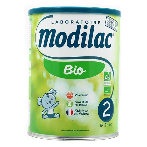 Livraison à domicile Modilac Lait infantile 2ème age bio 800g