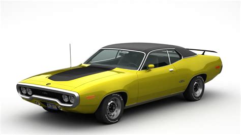 Plymouth Gtx Hemi 3d Model 80 Unknown Max 3ds Fbx Obj Free3d