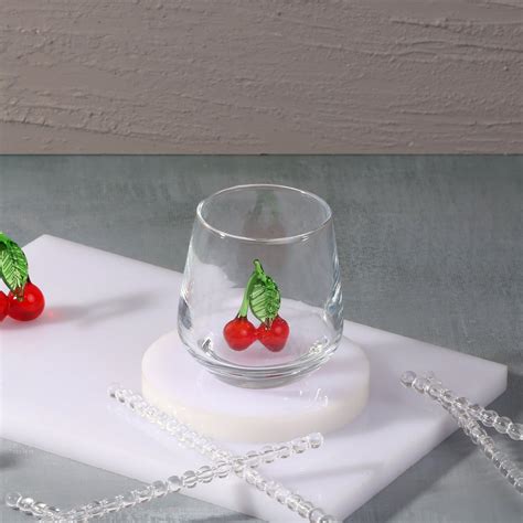 Shot Glas Inside Cherries Small Cup Liquor Wedding Cocktail Party