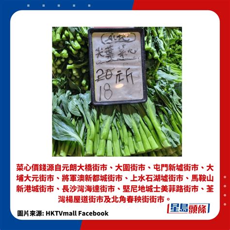 菜價調查｜hktvmall公布11區街市菜心價格 平均15斤 北角有驚喜 最貴竟在大西北 星島日報