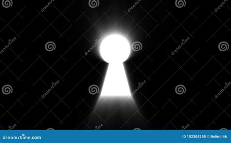 Abstract Background With Keyhole And Shine Effect On Black Background