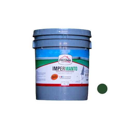 Pintura Impermeabilizante Para Manto Asfaltico Color Verde Impermanto Prisma Cu Ete Artiplan