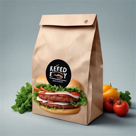 Una Bolsa De Comida Que Dice Manténme En Ella Imagen Premium Generada