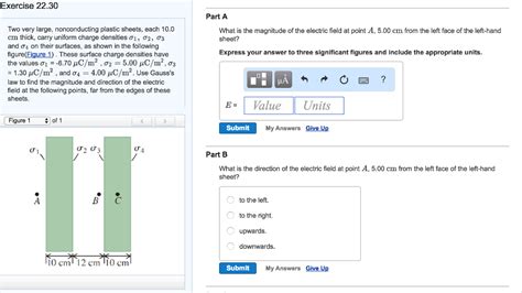 Solved Exercise 22 30 Part A Two Very Large Nonconducting Chegg