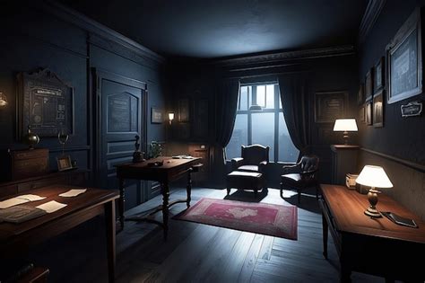 Premium Photo Dive Into A Detectives Room Of Intrigue