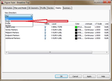 Solved Feature Styledisplay Tab Plan Vs Model Autodesk Community