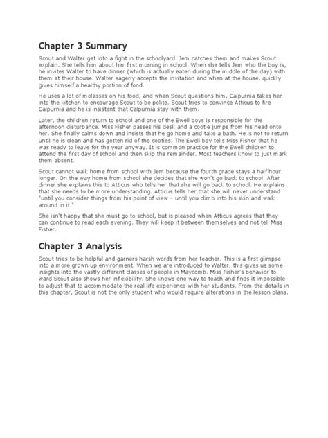 Chapter 3 Summary Pdf