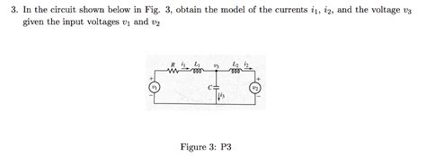 solved 3 in the circuit shown below in fig 3 obtain the