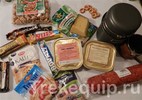 Что взять в поход из еды Список необходимых продуктов