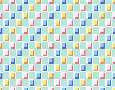 Checkered Rectangle Pattern Stock Vector Illustration Of Modern