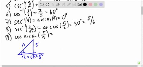 Shown Below Is A Table With Values Of Cosecant And Secant 56 OFF