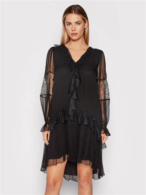 Nissa Rochie Cocktail Rc12084 Negru Regular Fit Modivoro