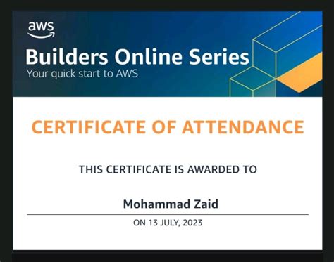 Mohammad Zaid On Linkedin Aws Cloudcomputing Certification