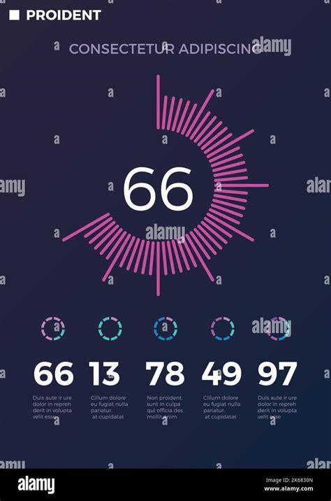 Donut Chart On Statistic Presentation Slide Infographic Page Stock