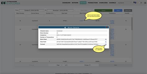 Hyperledger Explorer Screens Hyperledger Explorer Documentation