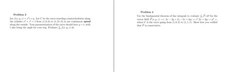 Solved Can You Tell Me How To Solve These Two Problems Step Chegg