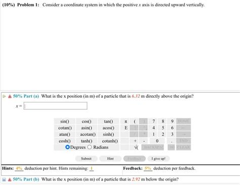 Solved Problem Consider A Coordinate System In Chegg Com