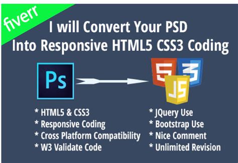 Convert Psd To Html Responsive By Hotgirl143 Fiverr