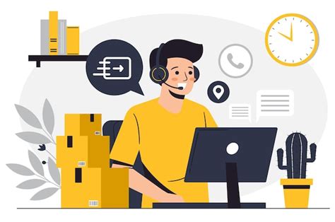 Atención al cliente entrega del operador toma de pedidos por teléfono