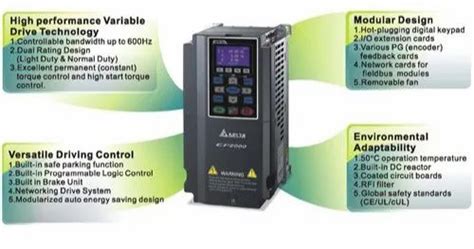 Delta Cp2000 Series 075 Kw To 90 Kw Vfd At ₹ 12900piece In Ahmedabad