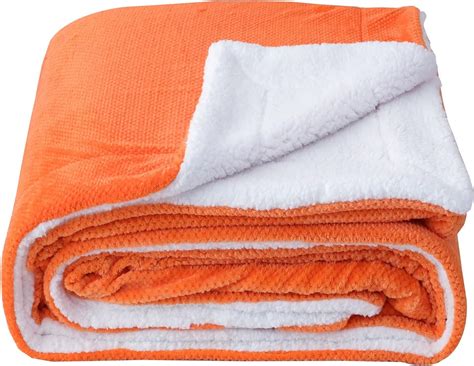 Sochow Waffle Sherpa Fleece Throw Blanket Super Soft Fuzzy Warm