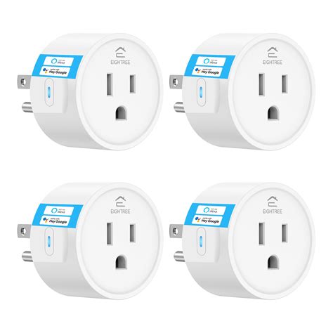 Eightree Smart Plug 2025 Upgrade To 15a Bluetooth And Wi Fi Outlet Plug