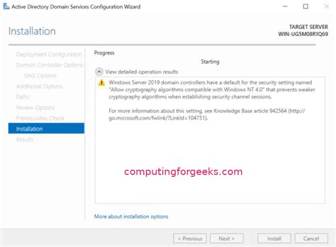 How To Install Active Directory Domain Services In Windows Server 2019