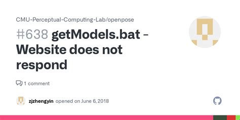 getmodels bat website does not respond · issue 638 · cmu perceptual