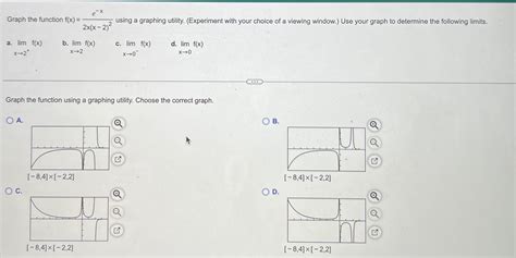 Solved Graph The Function F X E X2x X 2 2 ﻿using A Graphing