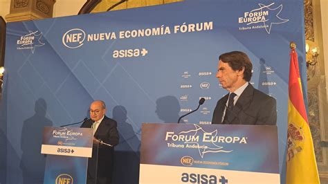 Aznar irrumpe en campaña pidiendo disciplina económica con bajadas de impuestos y otra reforma