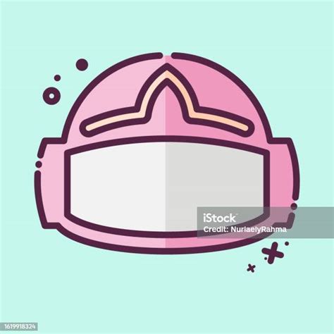 아이콘 Vr 헬멧입니다 3d 시각화 기호와 관련이 있습니다 Mbe 스타일 심플한 디자인 편집 가능 간단한 그림 3차원 형태에 대한 스톡 벡터 아트 및 기타 이미지 Istock