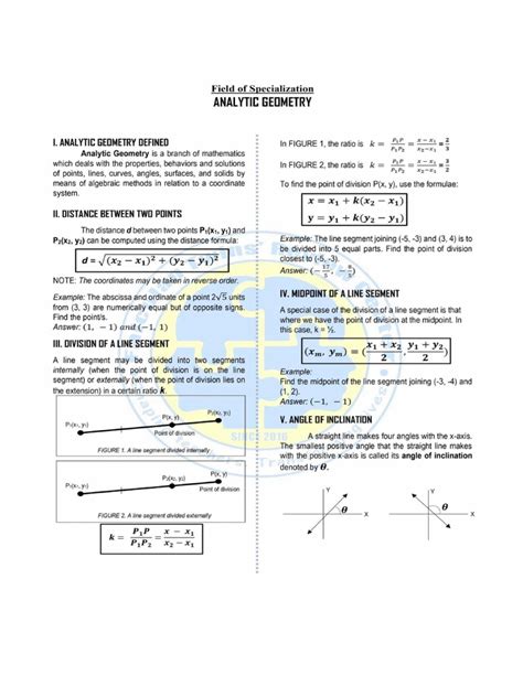 Analytical Geometry And Calculus Pdf