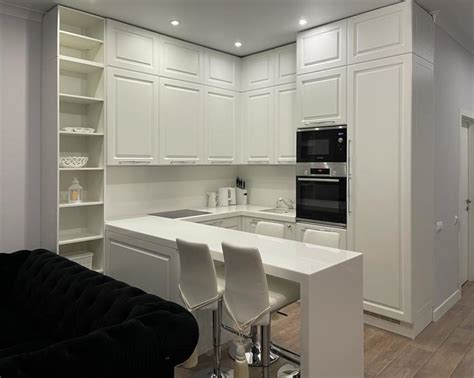 Кухни п образные с барной стойкой фото