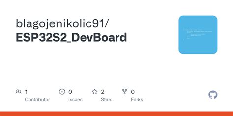 GitHub Blagojenikolic91 ESP32S2 DevBoard