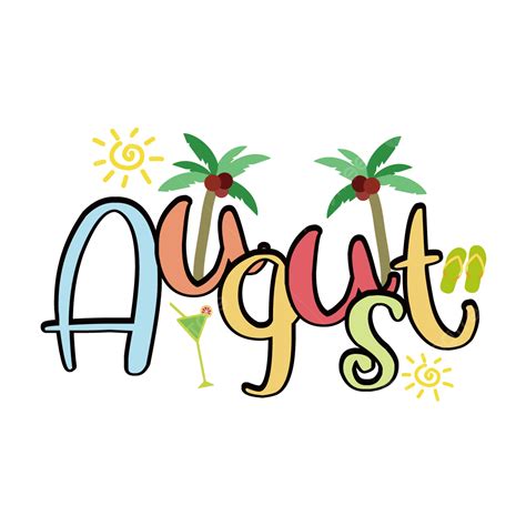 August Clipart Free