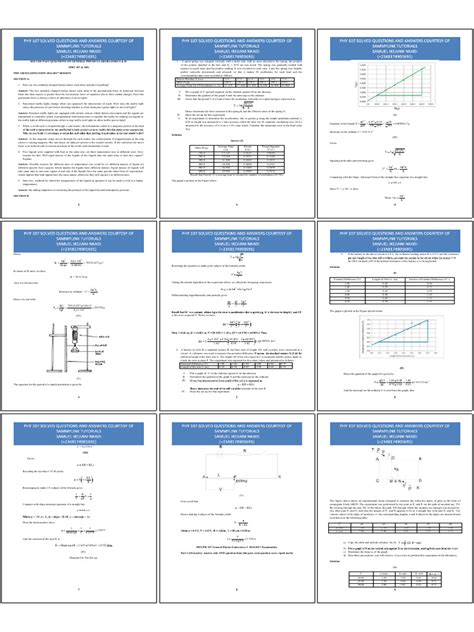 Phy 107 And 108 General Physics Laboratory I And Ii 1 1 Pdf Voltage